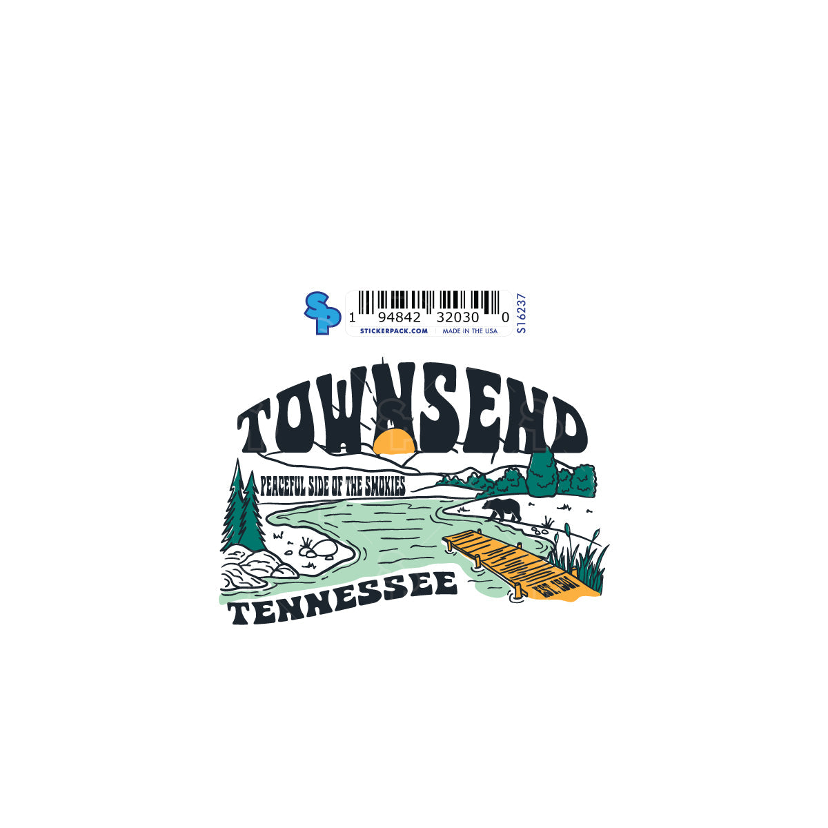 Bear Dock Sticker Small – TownsendMercantileCo