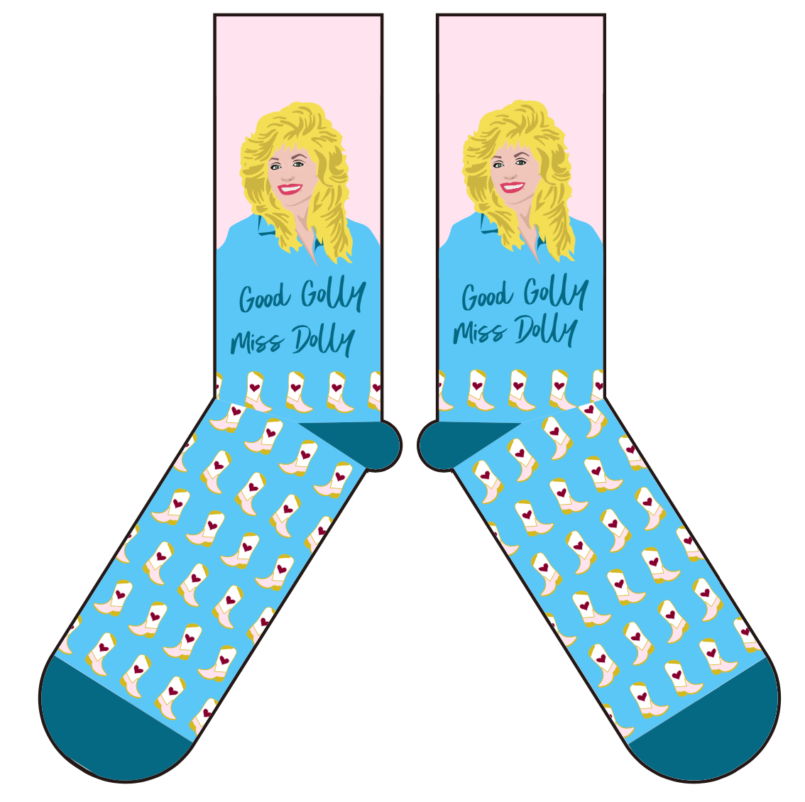 Good Golly Miss Dolly Dolly Parton Inspired Socks – TownsendMercantileCo